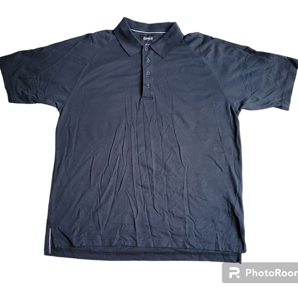 Ashworth | Shirts | Ashworth Eztech Performance Mens Black Cotton Golf ...